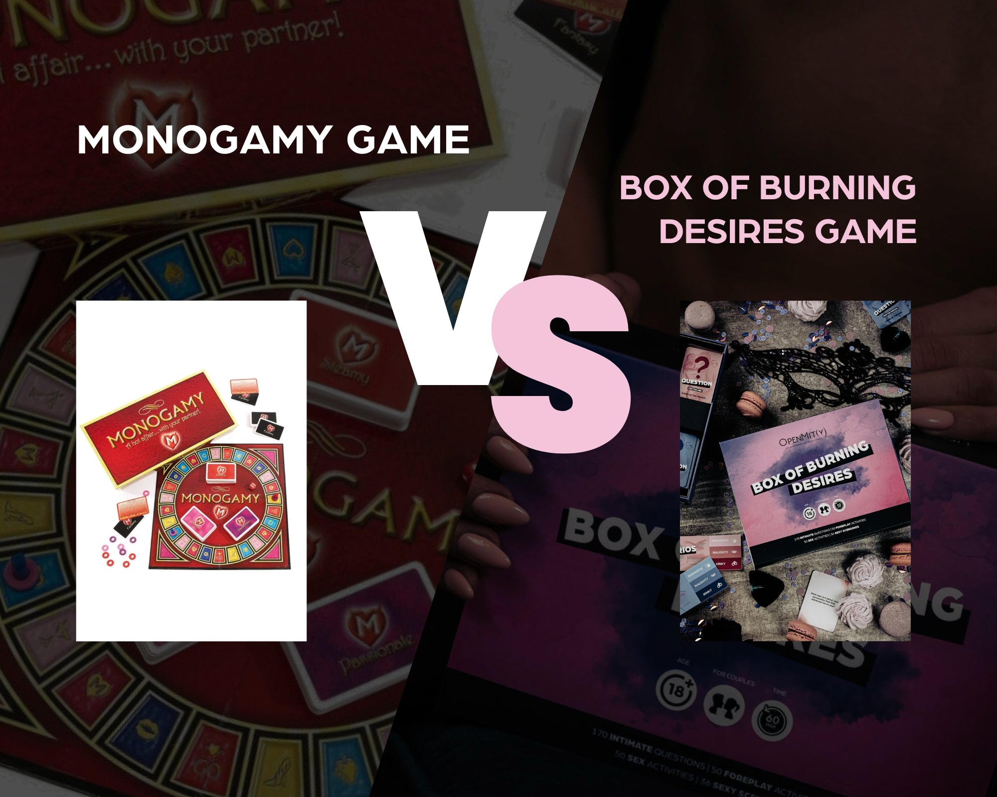 Monogamy Game card examples vs. Box of Burning Desires – OpenMityRomance