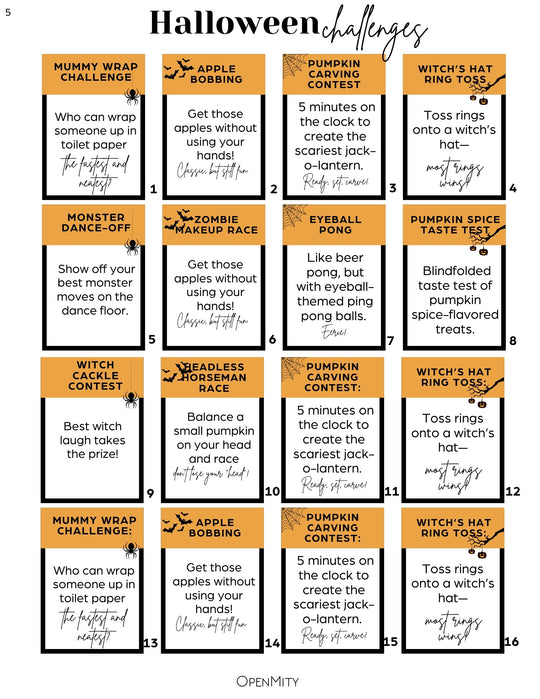 Halloween drinking games - Drink if, Challenges and Spicy Truth or ...