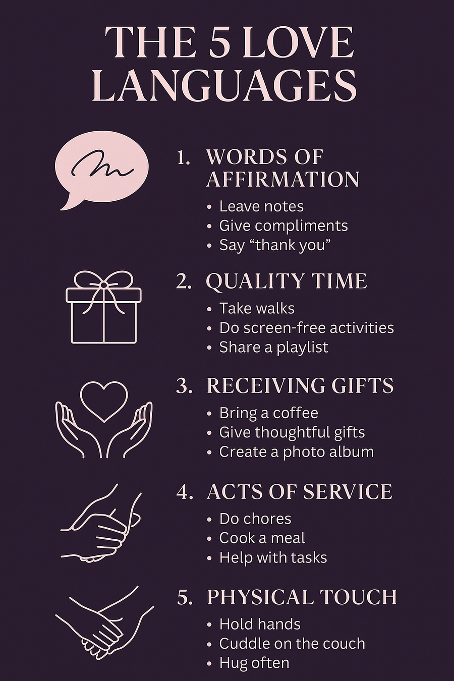 The 5 Love Language List: Real Examples & Ideas to Strengthen Your Rel ...