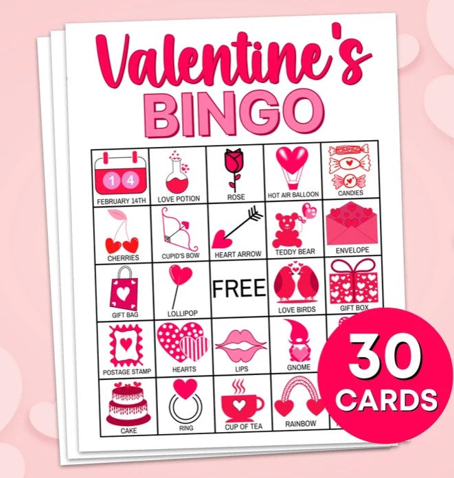 Free Printable Valentines Bingo Cards Game for Couples – OpenMityRomance
