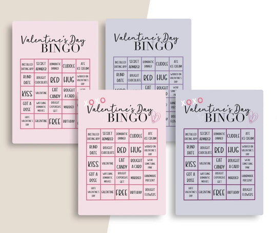 Free Printable Valentines Bingo Cards Game for Couples – OpenMityRomance