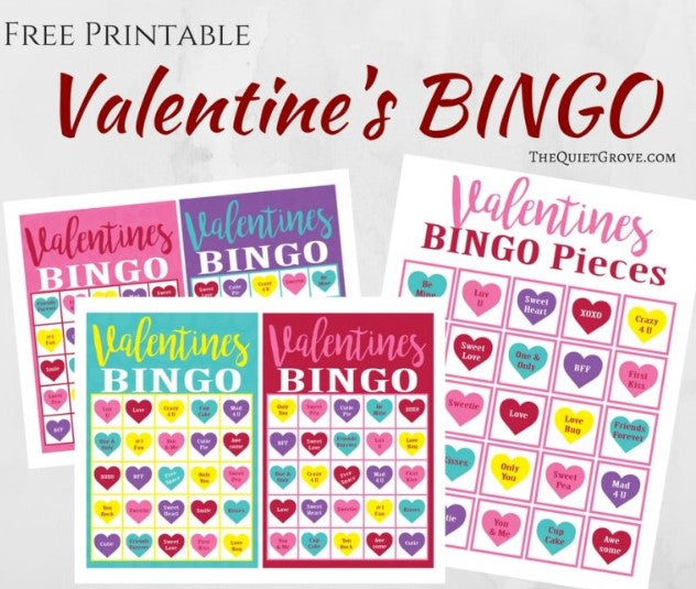 Free Printable Valentines Bingo Cards Game for Couples – OpenMityRomance