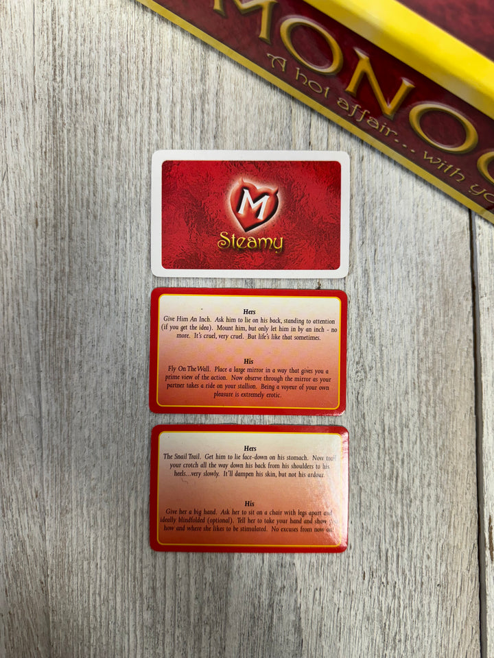 Monogamy Game card examples vs. Box of Burning Desires – OpenMityRomance