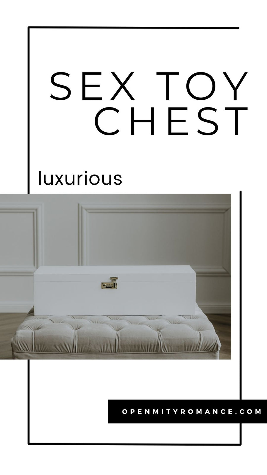 Sex Toy Chest Discreet Storage Solutions Openmityromance 2858