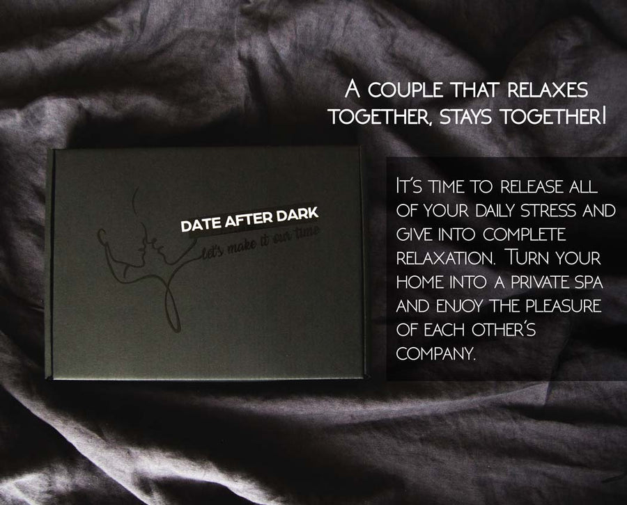 Date night box for couples "Date After Dark" with SPA kit - Sensual ...
